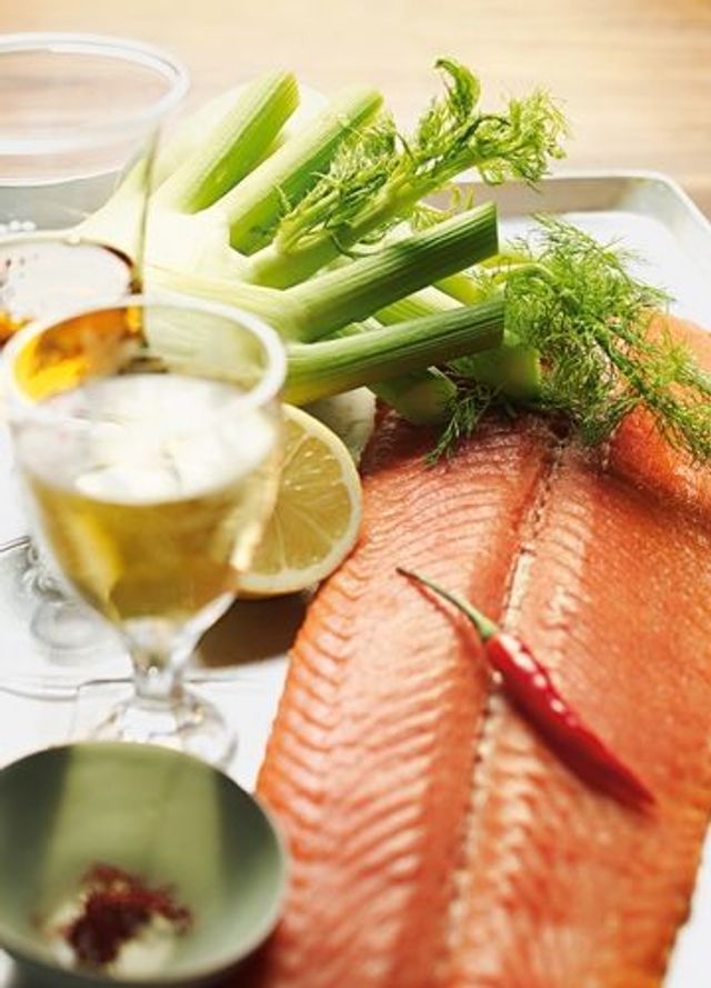 Rezept: Tranche vom Lachs auf Safranfenchel - SZ Magazin