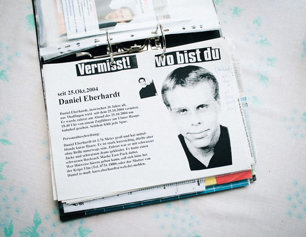 Karola Eberhardt und die Suche nach ihrem verschwundenen Sohn Daniel ...