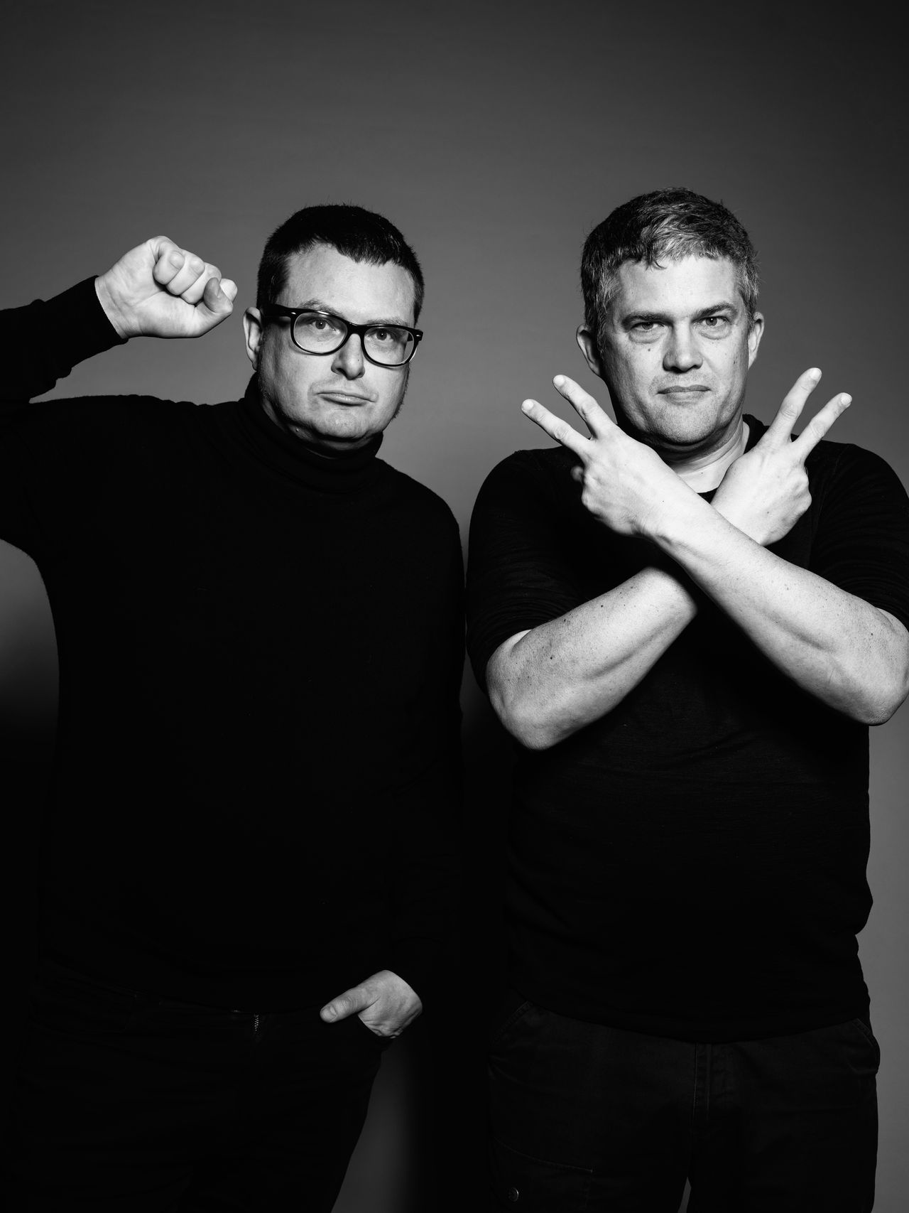 Die Podcaster Philip Banse und Ulf Buermeyer im Interview ohne Worte ...