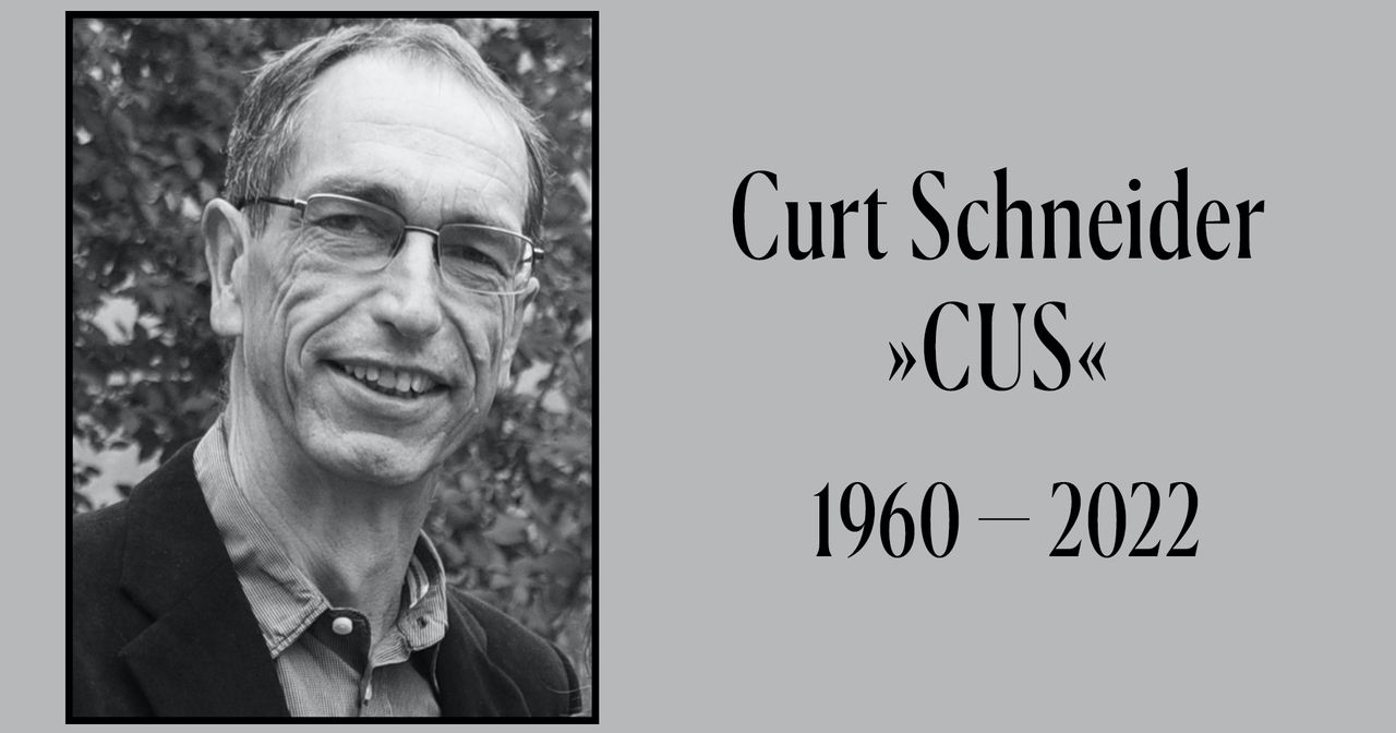 Nachruf auf Curt Schneider »CUS« - SZ Magazin